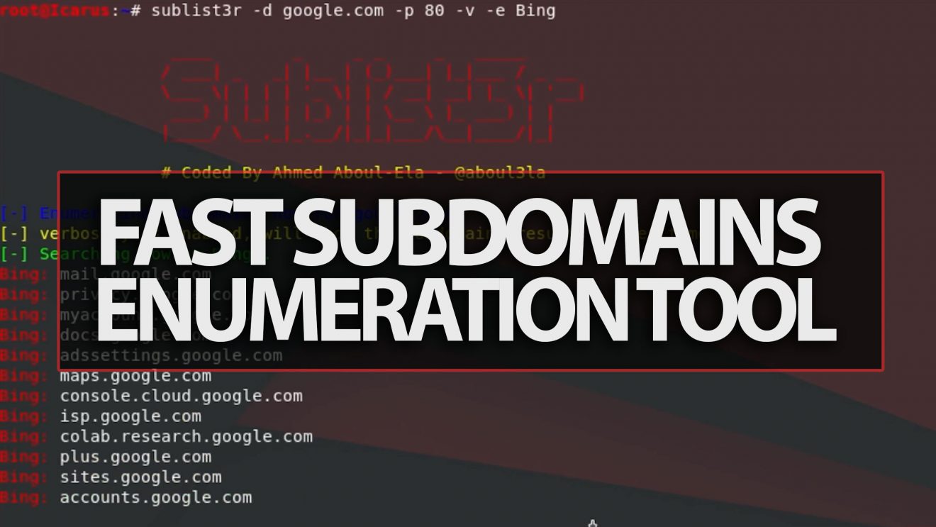 Sublist3r – Fast Subdomains Enumeration Tool for Penetration Testers ...