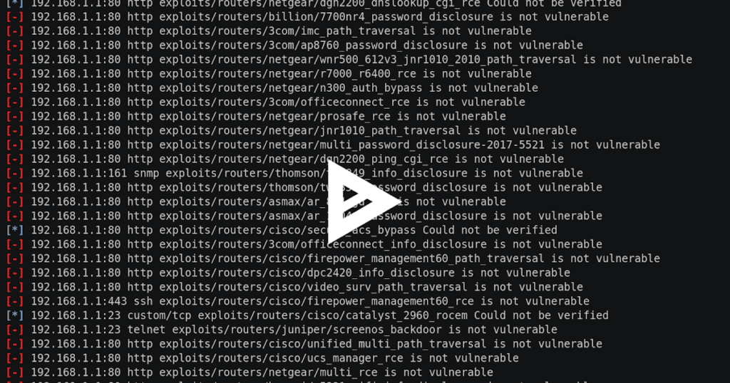 RouterSploit v3.4.0 – Exploitation Framework For Embedded Devices ...