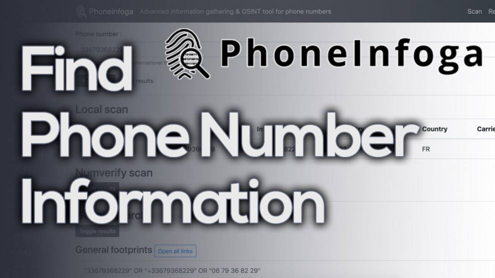 How to Find Information from a Phone Number using PhoneInfoga ...