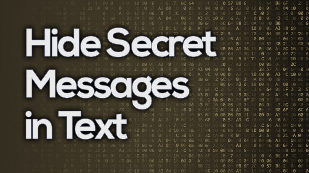 Hide Secret Messages in Text using stegsnow, Zero-Width Characters ...
