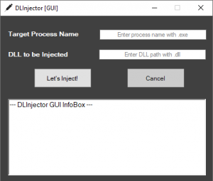 DLInjector-GUI – DLL Injector Graphical User Interface – PentestTools